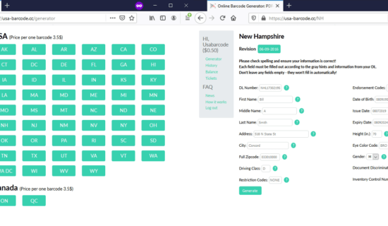 PDF417 Online Generator - Free Online Generator. How to make, use and ...