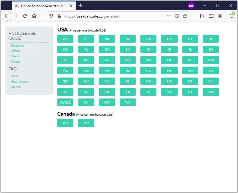 USA Barcode Generator - PDF417 Online Generator